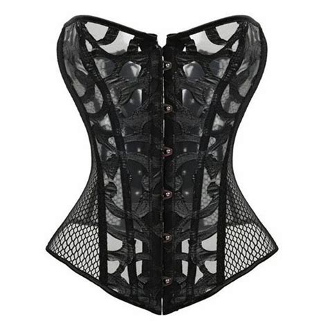 Gothic Clothing Waist Trainer Corsets Overbust Burlesque Costume Corset