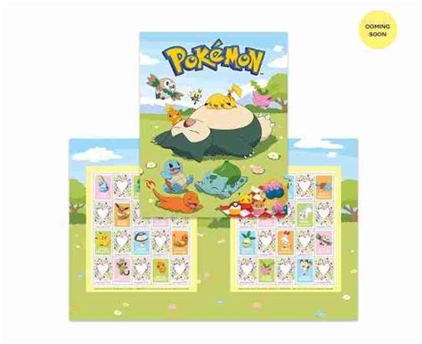 Pokemon Stamps 3 Pokemon Newspaper