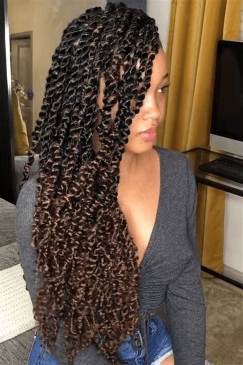 50 Stunning Passion Twists Hairstyles Curly Girl Swag Twist Hairstyles Twist Braid