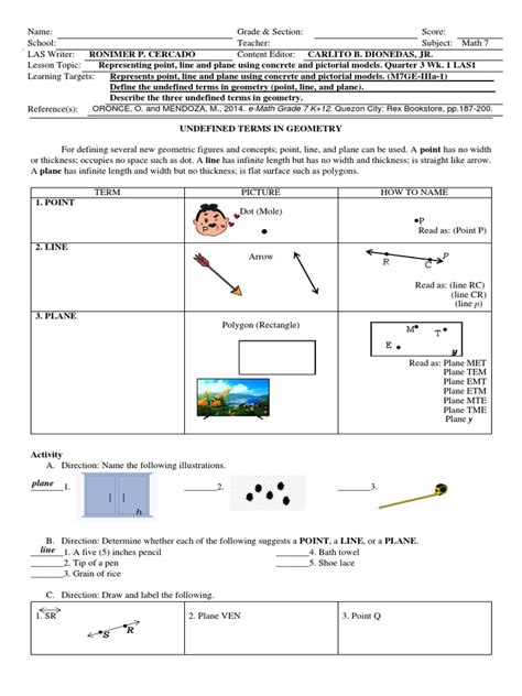 Math 7 Q3 Week 1 4 Pdf Geometry Classical Geometry