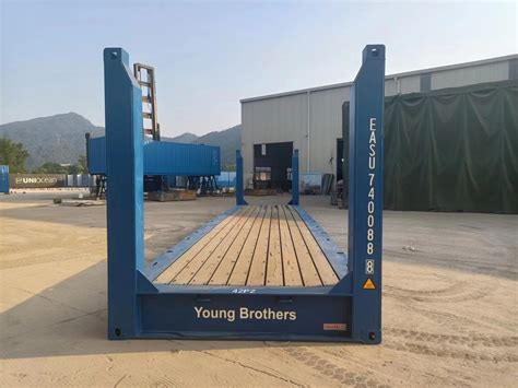 Platform Container Folding Leg Frame Csc Certificate Customised Solution Shipping Container
