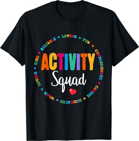 Activity Assistant Squad Team Professionals Week Director T Shirt