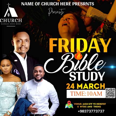 Bible Study Template Postermywall