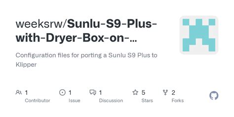 Sunlu S Plus With Dryer Box On Klipper How To Build The Firmware Md At Main Weeksrw Sunlu S