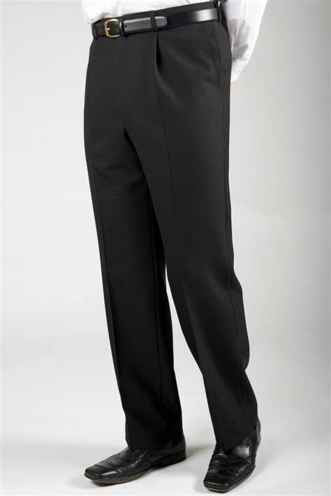 Mens Lt99 Black Single Pleat Trouser Armstrong Aviation Clothing