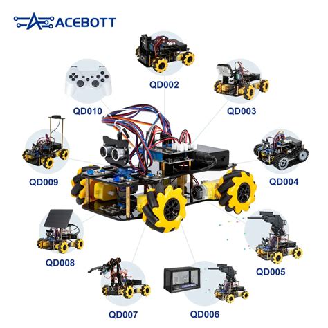 Qd Esp Smart Robotics Car Starter Kit Acebott