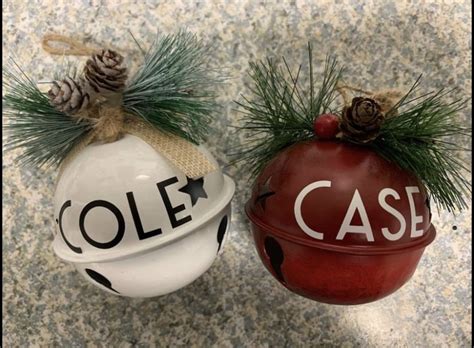 Personalized Jingle Bell Sleigh Bell Farmhouse Bell Holiday Bell