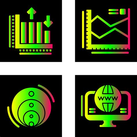 Spline Chart And Bar Graph Icon 44689450 Vector Art At Vecteezy
