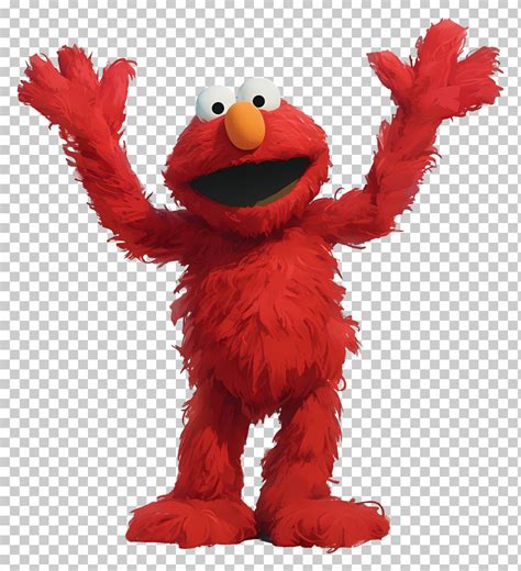 Elmo Red Fuzzy Character With Open Arms Png Clipart Animation Icon
