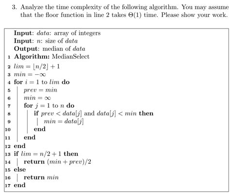 Solved Analyze The Time Complexity Of The Following