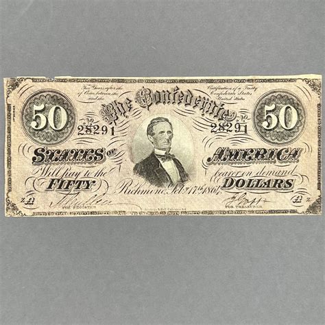 Lot 103 50 1864 Richmond The Confederate States Of America 28291
