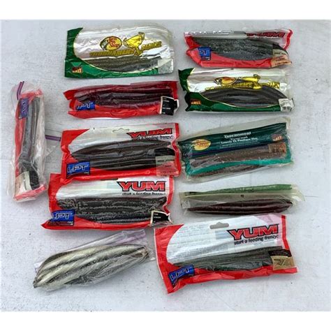 Assorted Soft Baits Plastics Rubber Etc