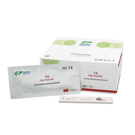 T4 Fast Test Kit For Detecting Thyroid Function Markers For Diagnosis