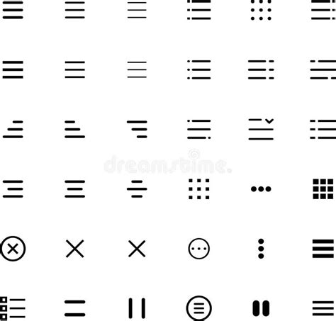 Hamburger Menu Flat Icons Ui Website Design Elements Navigation Icons