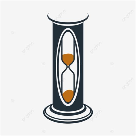 Time Clock Hourglass Vector Hd Images Vintage Hourglass Isolated Retro