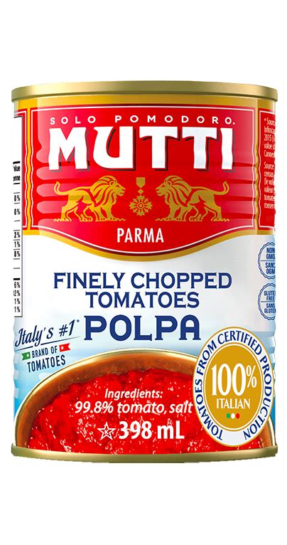 Polpa Product Information Mutti Canada