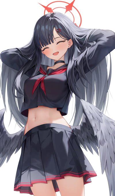 「crop Top Overhang Very Long Hair」 Illustration Imageslatest