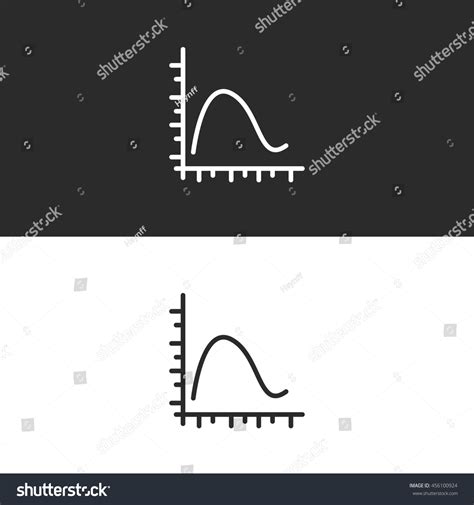 Statistics Graph Line Icon Stock Vector Royalty Free 456100924 Shutterstock