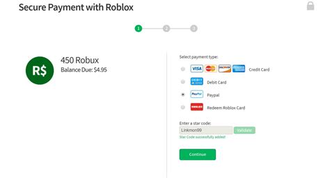 Free Robux Roblox Star Codes