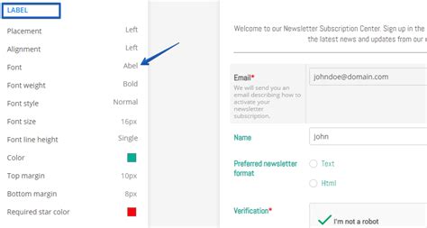 How To Change The Font On My Form 123FormBuilder Docs