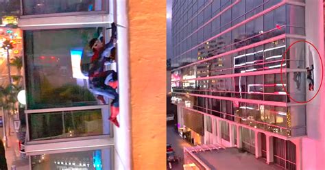 Youtuber Logra Escalar Edificio Con Traje Real De Spiderman Spiderman