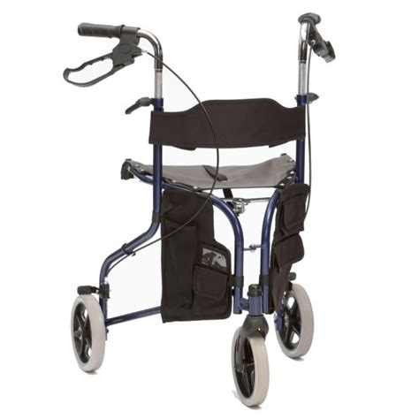 Tri Walker With Seat Lightweight Folding 3 Wheel Walker With Padded Seat