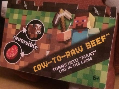 Minecraft Plush Reversible Cow To Raw Beef New With Tags 1840907066