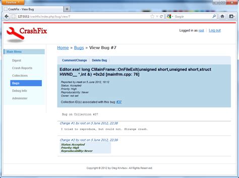 Crashfix Bugs