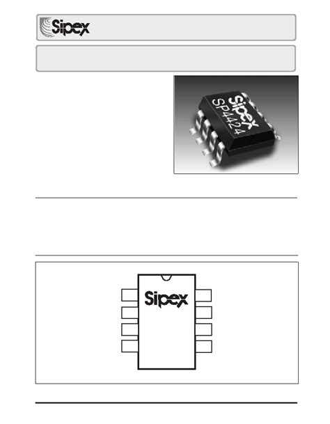 SP4424 datasheet(1/12 Pages) SIPEX | Electroluminescent Lamp Driver ...