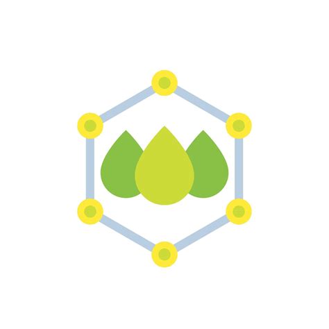 Drops With Nano Particles Vector Flat Icon 2326562 Vector Art At Vecteezy