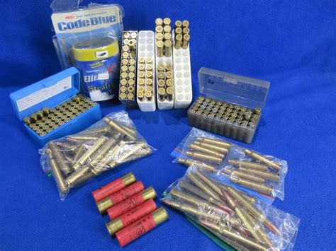 Lot Of Misc Cartridgesreloads Brass And Shotshells