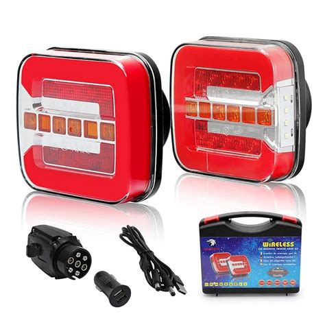 Buy Hawkeye Led Magnetic Wireless Trailer Rear Lights Trailer Tail Lights With Dynamic Indicator