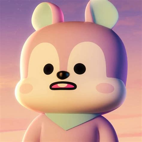 A Cartoon Character With An Angry Look On His Face And Ears Standing In Front Of A Purple Sky