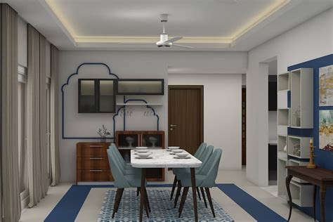 Spacious Dining Room Design Maximum Storage Livspace