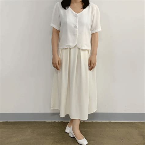 148 키작녀쇼핑몰 반밴딩 플리츠 다계절 롱스커트