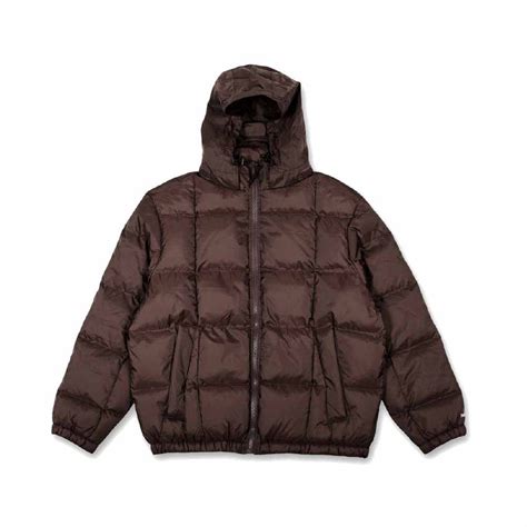 Theories Skateboards Brick Puffer Jacket Chocolate Brown Olympia