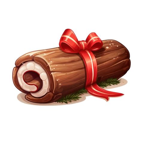 Premium Ai Image Yule Log