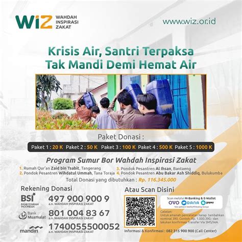Krisis Air Santri Terpaksa Tak Mandi Demi Hemat Air WAHDAH INSPIRASI