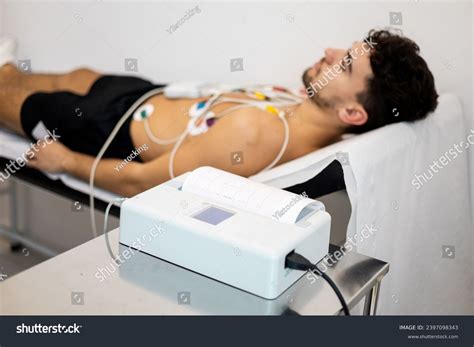Electrocardiogram Procedure Diagnosing Heart Disease Hospital Stock