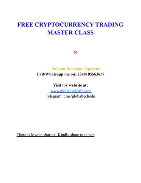 Cryptocurrency Guide Guide For Beginners Pdf