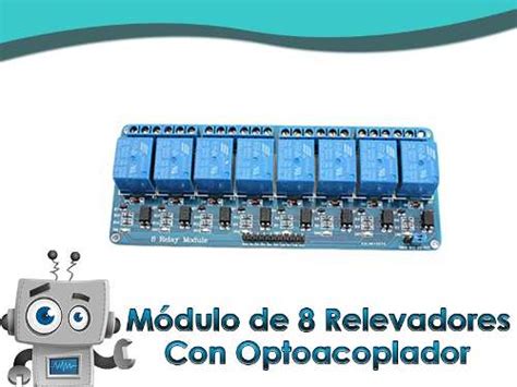 modulo relevador 8 canales arduino pic avr atme web electro