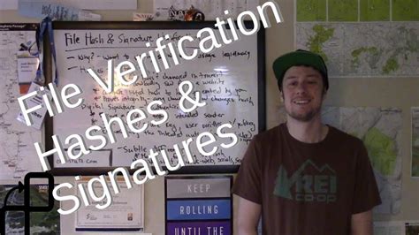File Verification Hashes And Signatures Youtube