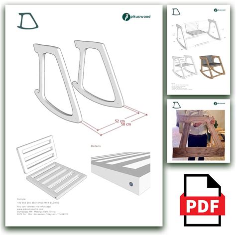 Cnc Cut Furniture Design Outdoor Rocking Chair Plan Dxf File