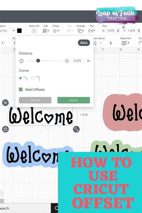 Cricut Offset How To Use It What You Need To Know Leap Of Faith Crafting