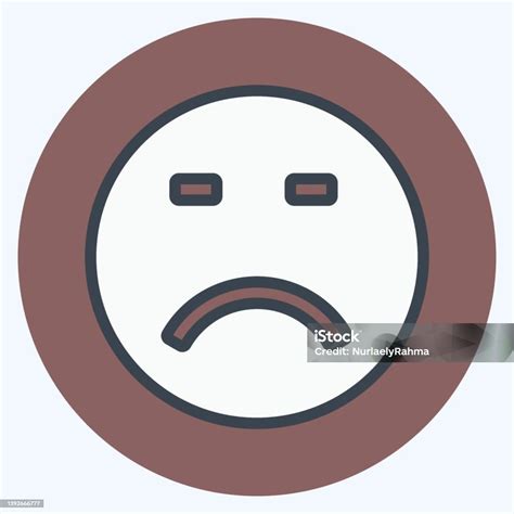 Icône Emoticon Loser Convient Pour Le Symbole Emoticon Style De