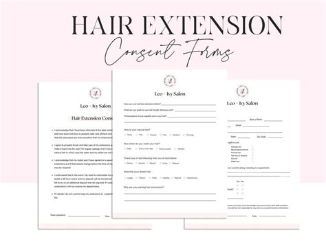 These Hair Extension Consent Forms Are Perfect For Hair Stylists To