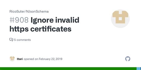 Ignore Invalid Https Certificates Issue Ricosuter Njsonschema