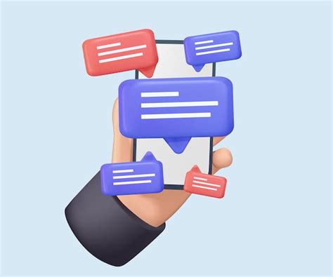 Bulle De Chat 3d Messager De Dialogue De Conversation Ou Concept De
