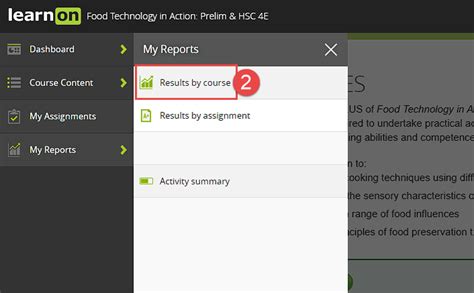 how do i access and download my class course results in learnon
