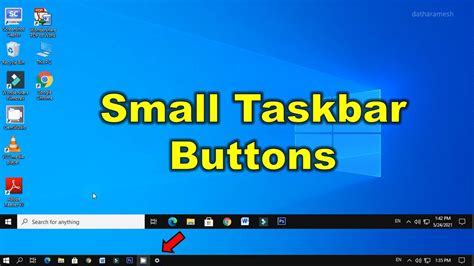 Make Taskbar Smaller Windows10